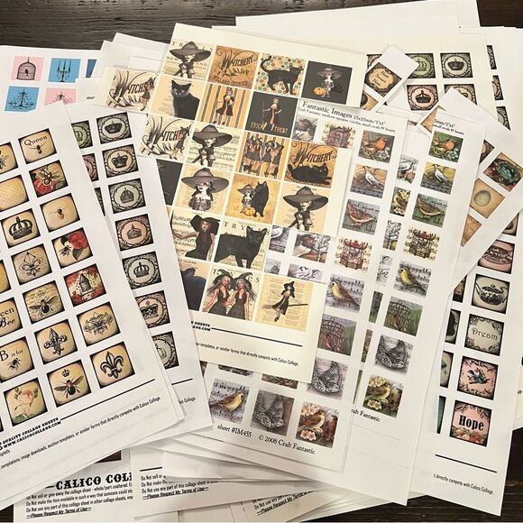 None | Office | Calicocollage Vintage Images Sheets Over 50 Sheets Cut ...